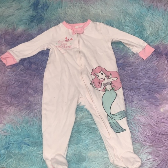 Disney | Pajamas | Ariel The Mermaid Footed Pajamas | Poshmark